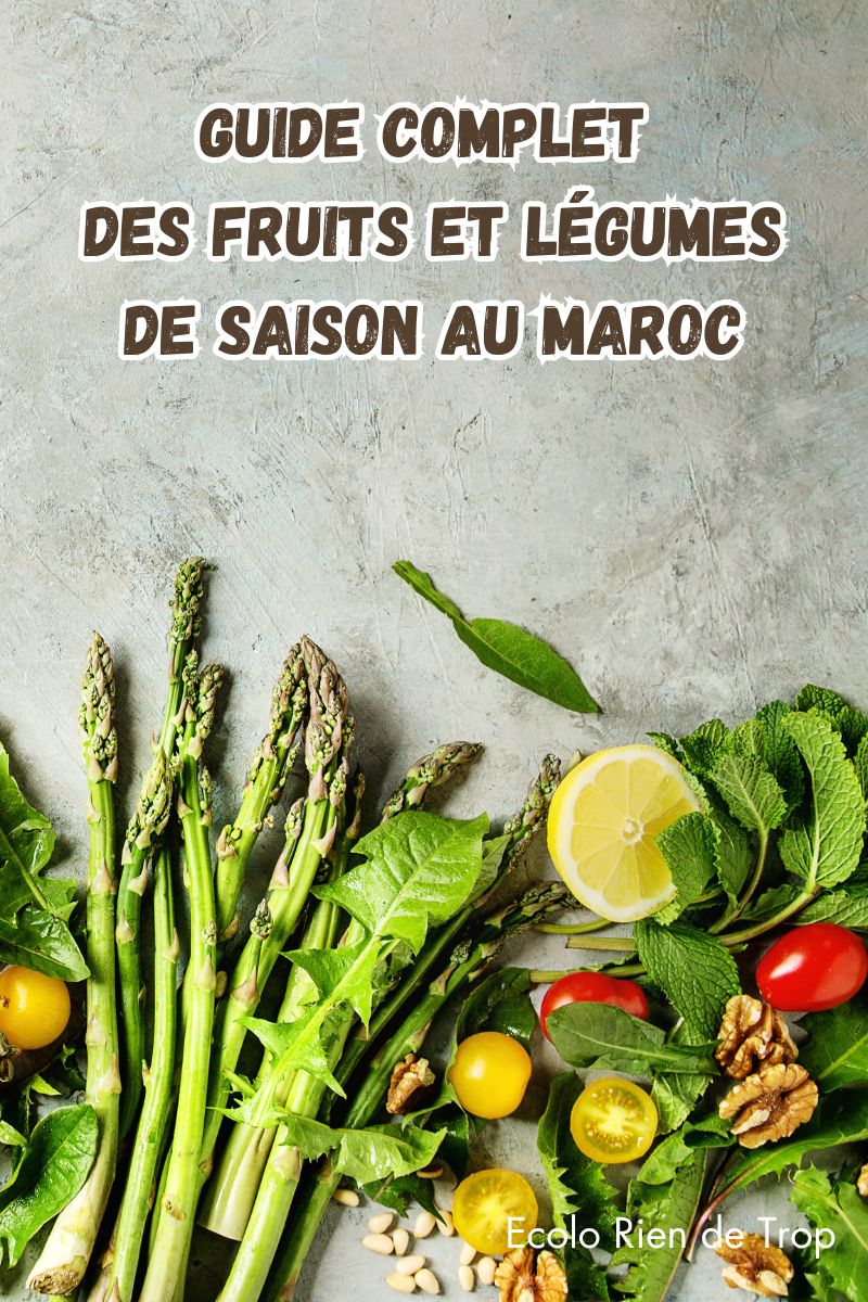 Guide complet des fruits et légumes de saison au Maroc - Ecolo Rien de Trop